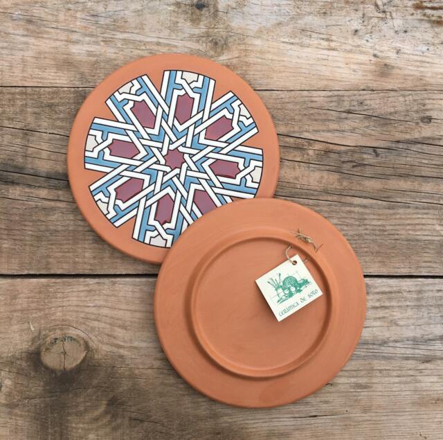 "17 cm - 6.7"" Spanish Ceramic Plates in Dry Rope Style - Model ...