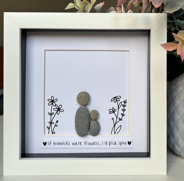 Pebble Art Nanny Gift Personalized Framed Family by Etsy | ufurnish.com