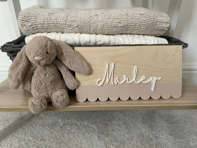 Personalised Name Plaques, Wall Art, Wooden Sign, Nursery Decor, Photo ...