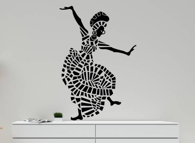 African Girl Wall Decal/ Beautiful Woman Sticker/ Art/ Decal - K551 by ...