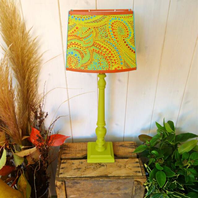 Unique Hand Made Lamp in Vibrant Boho Design, Chic Decor, Unqiue Home ...
