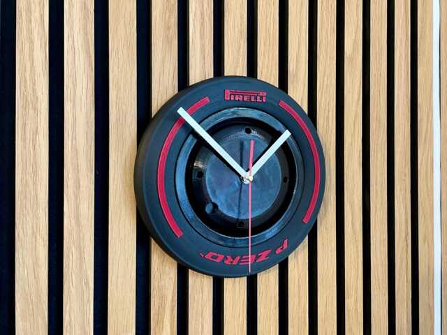 Racing Tire Wall Clock - F1 Tyre Race Car Time Watch Formula 1 Fan ...