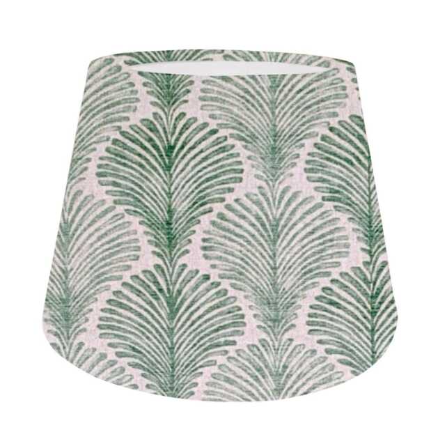 Handmade Fan Leaf Fabric Lampshade, Green Empire Shade by Etsy ...