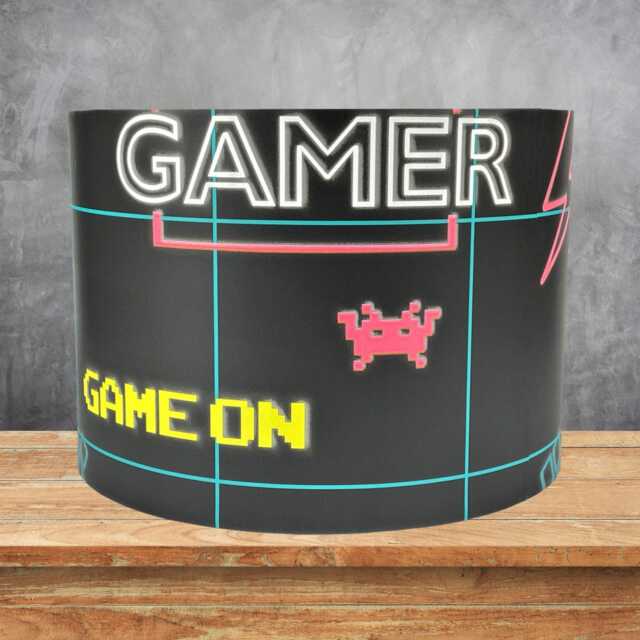 Gaming Lampshade Light Shade Ideal For Kids Bedroom Gamer Room Table ...