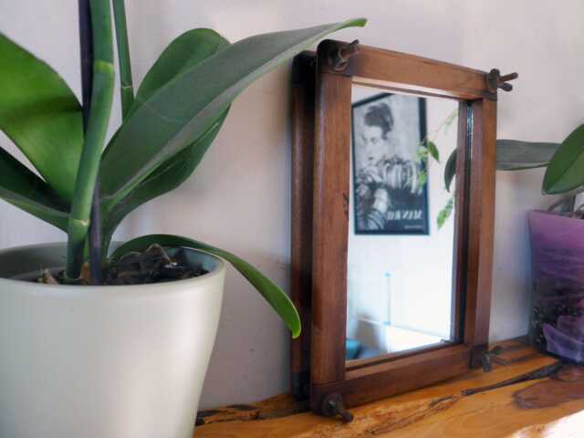 Hanging Or Standing Mirror. Repurposed Tennis Racket Press Frame Which ...