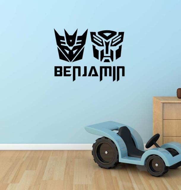 Transformers Decal, Autobots Wall Decor, Custom Name, Personalized ...