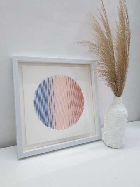 Mellow Circle 3, Paper Embroidery, Textile Art, Minimal, Handmade Art ...