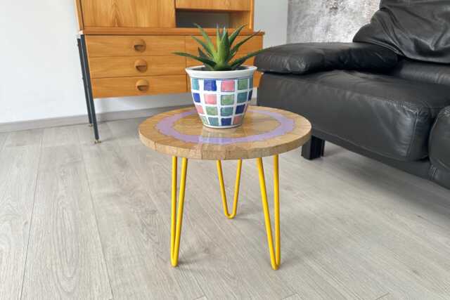 Upcycling - Coffee Table Side Storage Flower Bench Diy With Cardboard ...