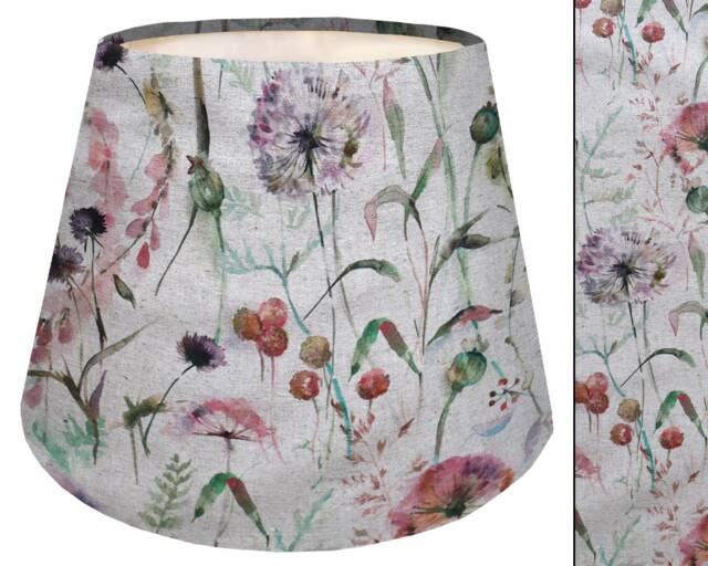 Country Botanical Lampshade, UK Handmade Empire Conical Light Shade ...