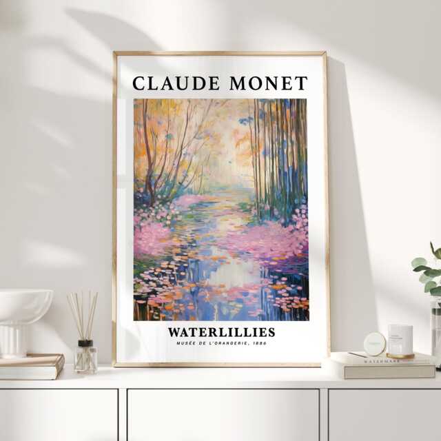 Monet Print, Museum Poster, Landscape, Gifts, Claude Monet, Exhibition ...