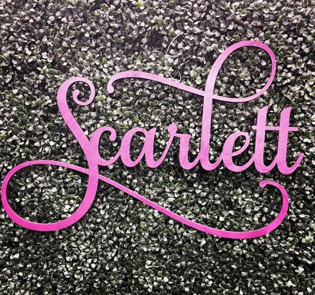 Custom Wooden Name Sign Nursery Decor Baby Laser Cut Wall Art Wood ...