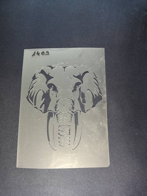Elephant Stencil, Flexible, Reusable, 125Micron, Wall Decor, Home Decor ...