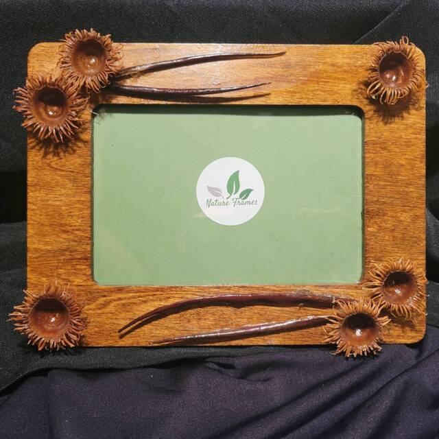 "Nature Frames -Burr Oak & Foraged Flora Wood Frame With 4""x6" by Etsy ...