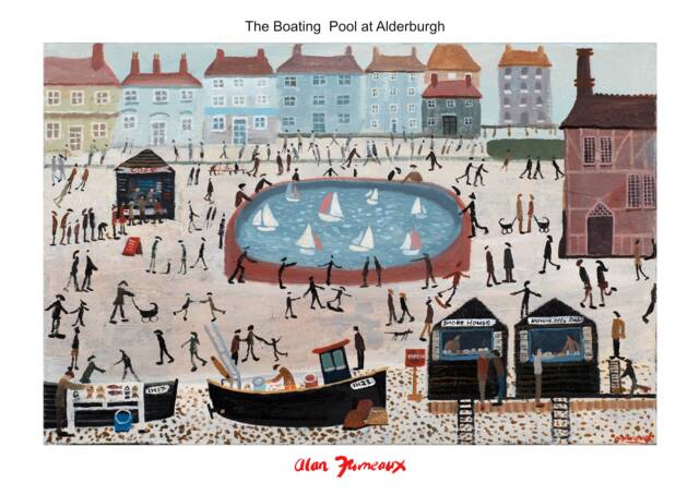The Boating Pool. Alderburgh High Gloss Artist Print From An Original ...