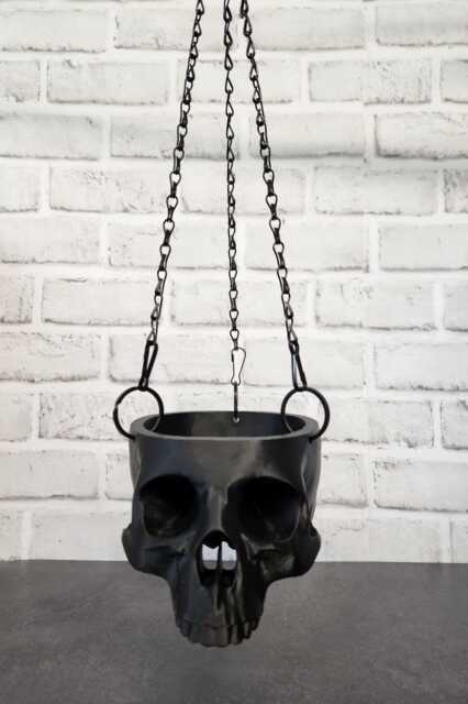 3D Printed Hanging Skull Planter Pot Gothic Home Decor by Etsy ...