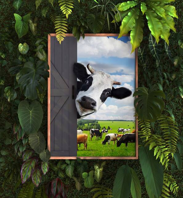 Funny Cow Poster/ Wall Art/ Gift For Farmer/ Animal Print by Etsy ...