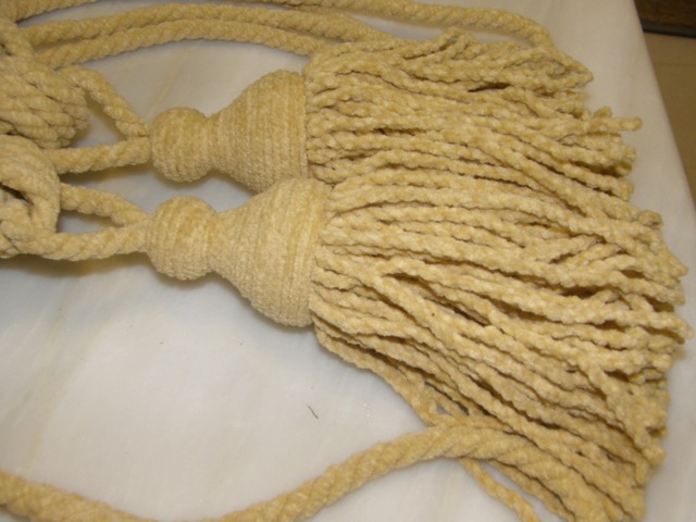 Luxury Pair Large Tassel Tiebacks Chenille Curtains Holdbacks Voile ...