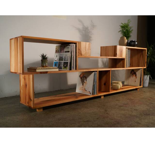 Emerson Vinyl Console, 94 by Etsy | ufurnish.com