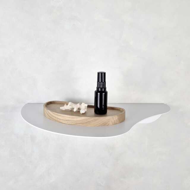 Modern White Metal Wall Shelf Wavy Floating Display by Etsy | ufurnish.com