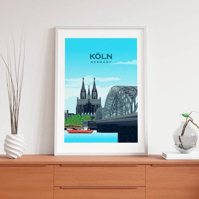 Cologne Poster. Printed in High Quality Paper. Traveller Poster by Etsy ...