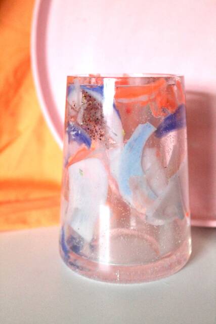 Zero Waste Resin Vase With Colourful Shards by Etsy | ufurnish.com