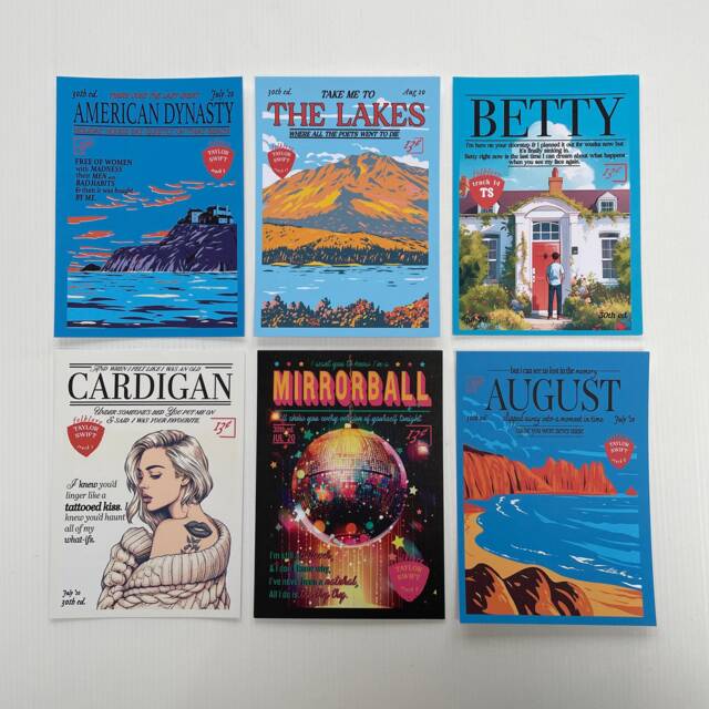Postcard Mini Print Ts Retro Magazine Cover - 6 Pack Of Prints Folklore ...