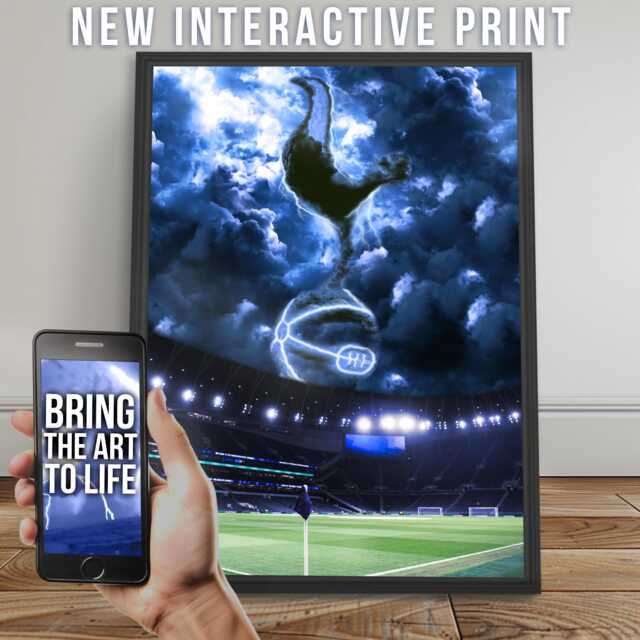 Magic Tottenham Inspired Poster, 2 in 1 Spurs Print, Hotspur, Gift For ...