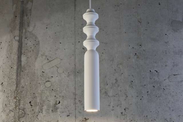 Pendant Light From Plaster - Cylinder Pendant Chandelier White by Etsy ...