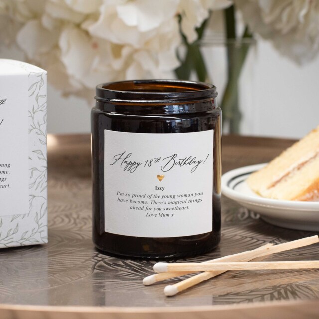 Personalised 18Th Birthday Candle - Thoughtful, Unique, Gift by Etsy ...