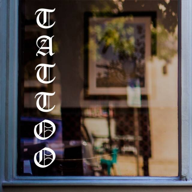 Tattoo Window Sticker Shop Display Vinyl Decal by Etsy | ufurnish.com
