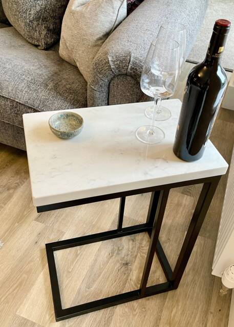 Luna Marble Side Sofa Table by Etsy | ufurnish.com
