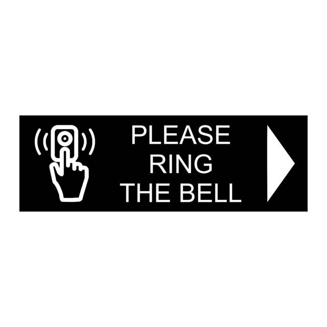 Please Ring The Bell Sign Plaque With Right Arrow & Graphic by Etsy ...