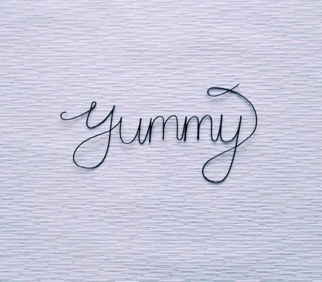 Yum Sign, Yummy Funny Kitchen Wall Decor, Housewarming Gift, Wire Art ...