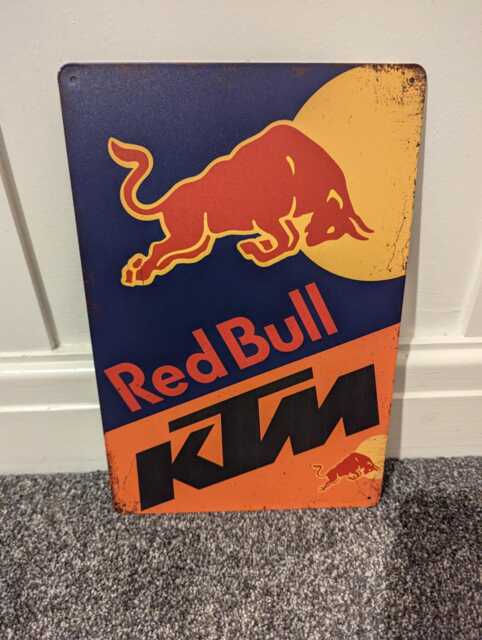 Red Bull Ktm Metal Sign 20x30cm Man Cave Plaque Wall Art A4 by Etsy ...