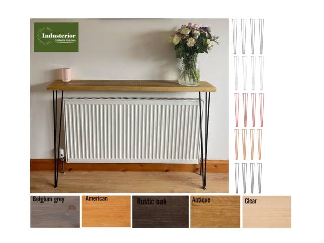 Handmade Rustic Console Table Wooden Hall Table With Hairpin Legs by ...