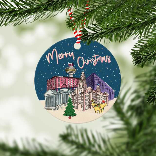 Liverpool Christmas Wooden Bauble, Skyline by Etsy | uFurnish.com