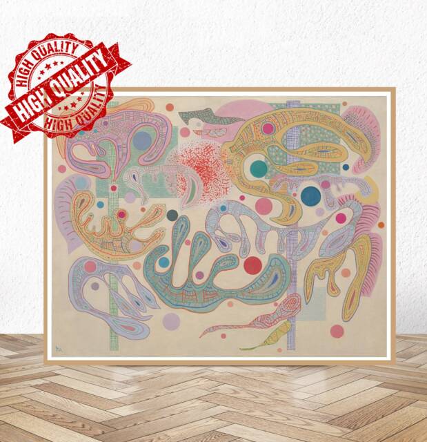 Capricious Forms/Vasily Kandinsky By Wassily Kandinksy Museum Poster ...