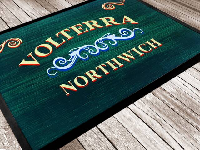 Personalised Boat Mat - Vintage Style Canal Narrowboat, Entrance Boat ...