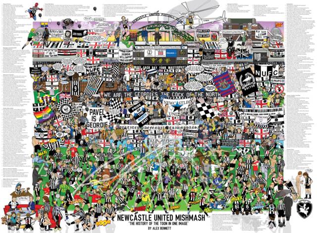 Newcastle United Mishmash - The History Of The Toon in One Image ...