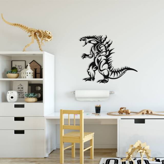 Godzilla Vs Kong, Metal Wall Decor, Geometric Godzilla, Animal Art ...