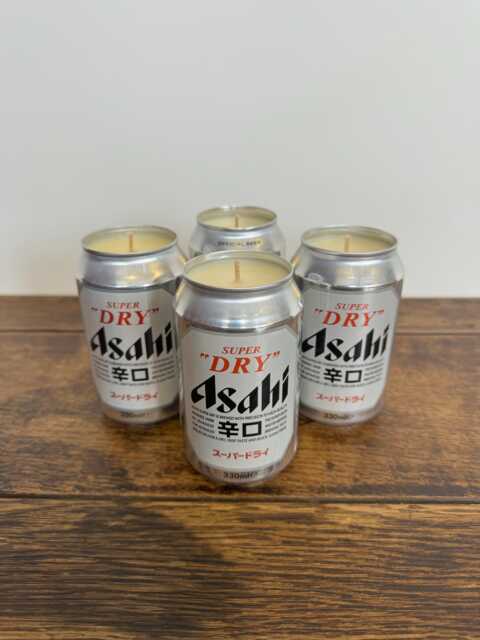 Asahi Can Candle - Natural Soy Wax Scented Lager Great Present Gift ...