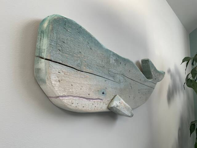 Home Decor, Reclaimed Wooden Whale, Moby Whale Wall Decor, Nautical ...