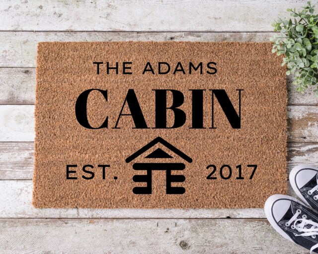 Cabin Doormat, Cabin Door Mat, Cabin Decor, Cabin Decor Rustic ...