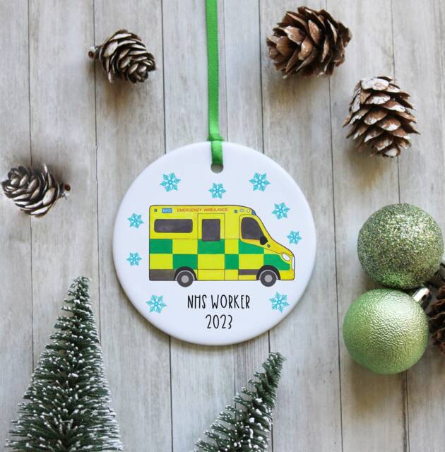 Nhs Ambulance Ornament/Medic Gift Health Worker Christmas Secret Santa ...