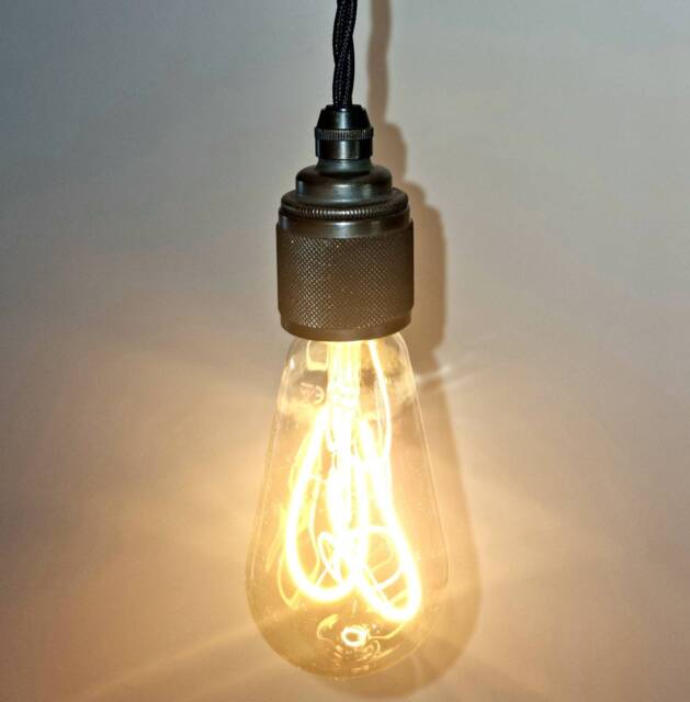 Dark Knurled Metal Single Drop Pendant Light - Without Bulb by Etsy ...