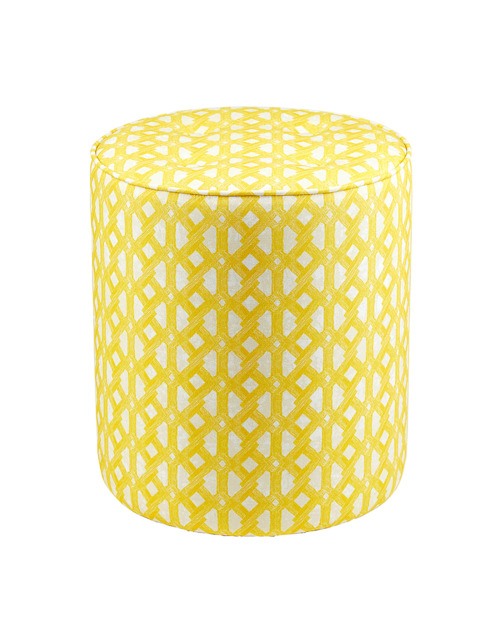 Aluro Pouffe Yellow by Eva Sonaike | ufurnish.com