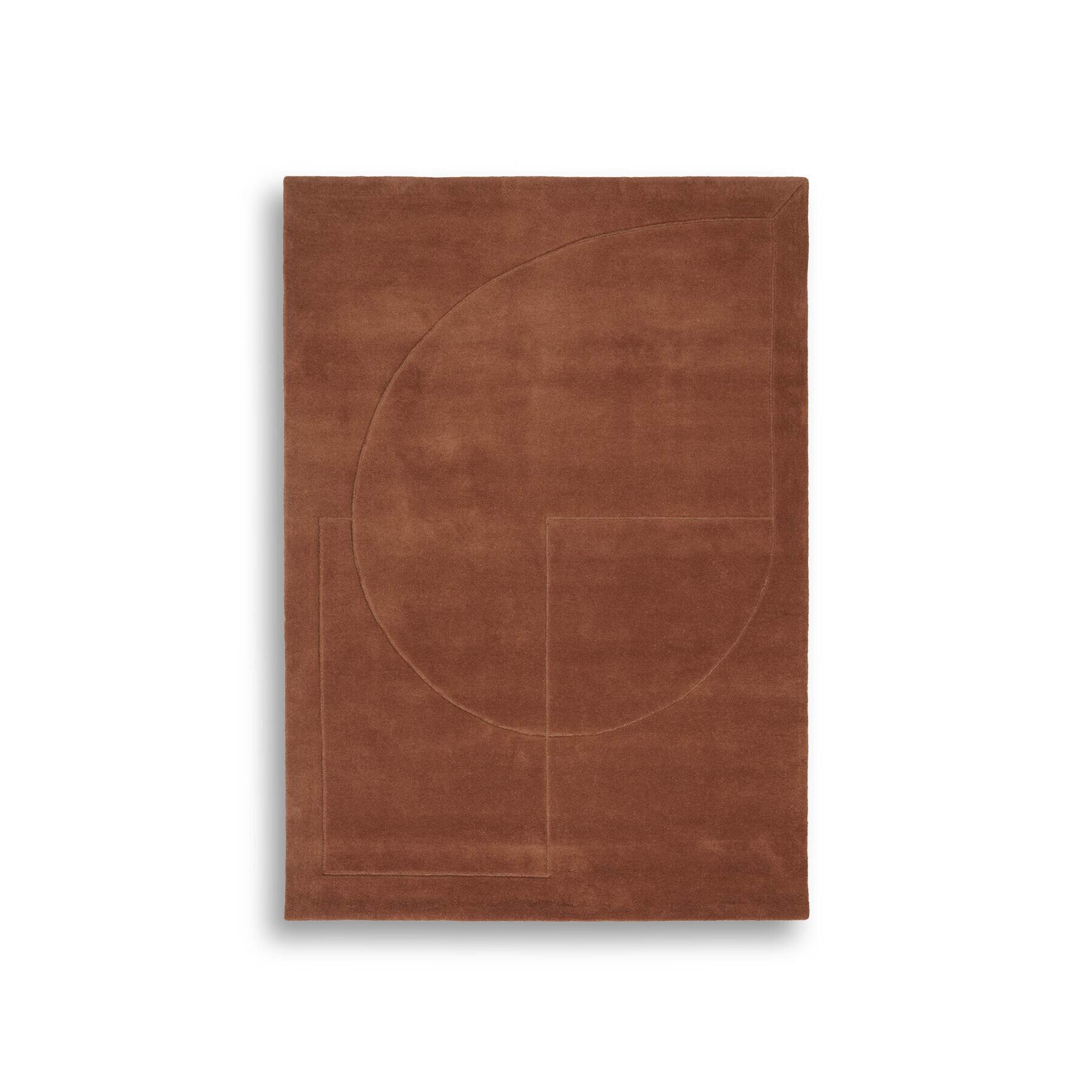 Linie Design Lineal Poem Handmade Tufted Rug - Size 200x300 Bronze by ...