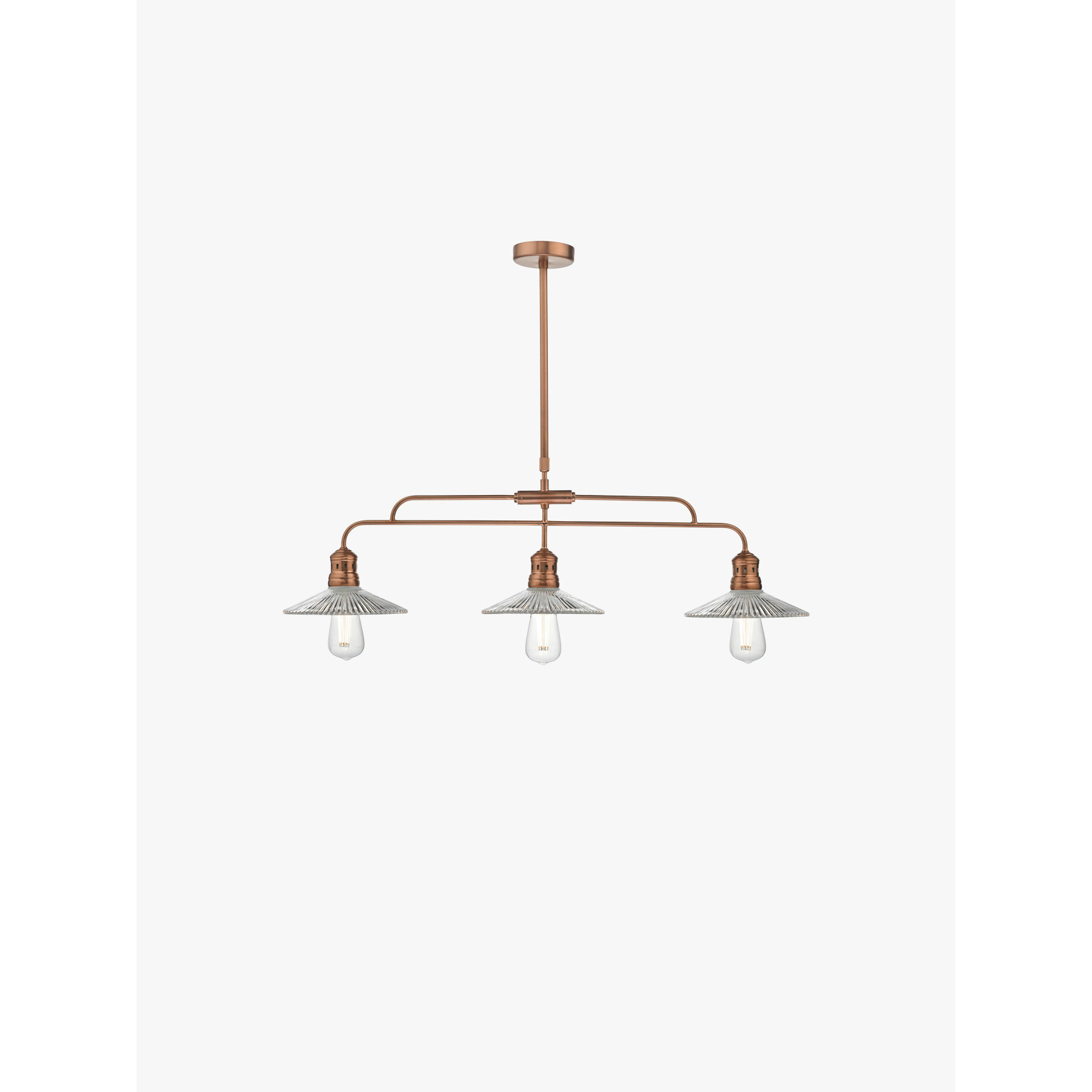 Dar Lighting Adeline Bar Pendant Bronze by Fenwick | ufurnish.com