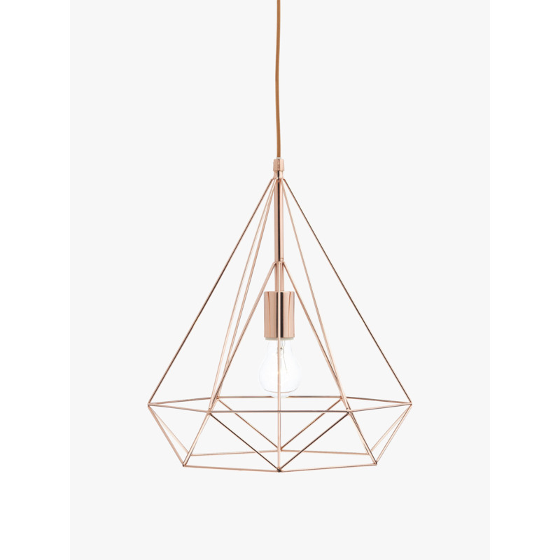 Dar Lighting Sword 1 Light Pendant Copper Bronze by Fenwick | ufurnish.com