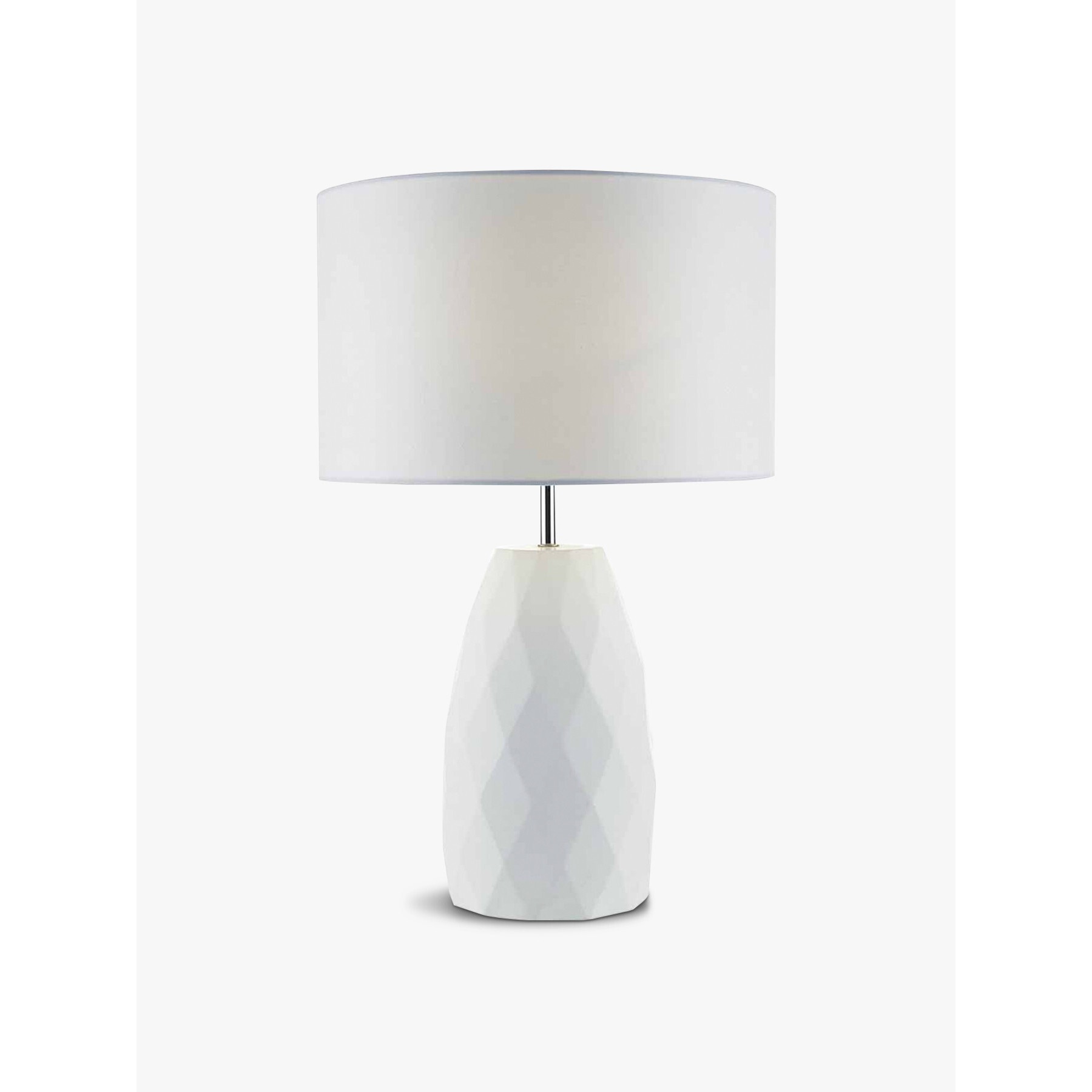 Dar Lighting Ciara Table Lamp White by Fenwick | ufurnish.com